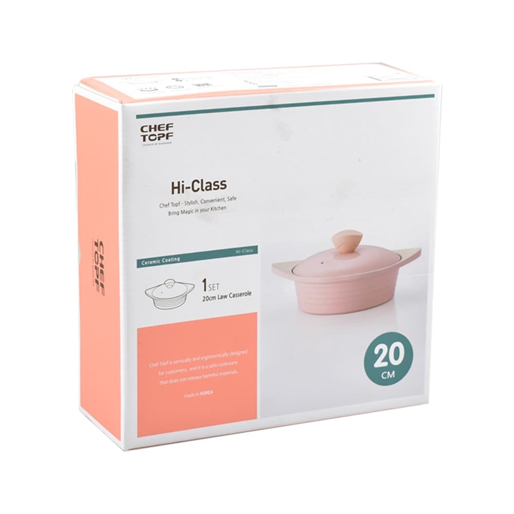 Jual Chef Topf 20 Cm Hc Panci Low Casserole Pink Terbaik | Informa