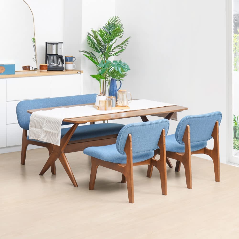 Jual Yiruma Set Meja Makan 3 Kursi Biru Terbaru | Ruparupa