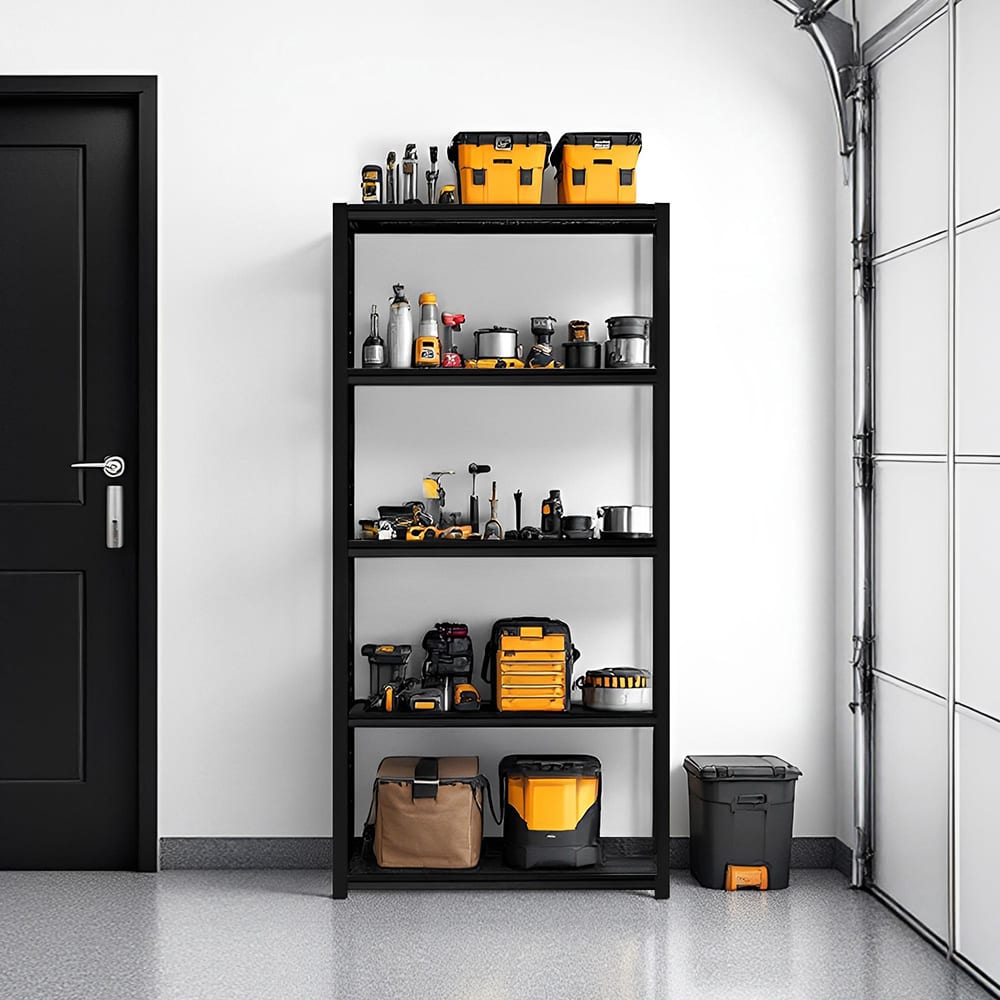 Jual Krisbow 90 X 45 X 183 Cm Rak Besi 5 Tingkat Hitam Terbaru | Ruparupa