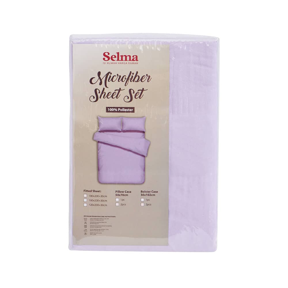 Jual Selma 160 X 200 X 30 Cm Set Seprai Microfiber Ungu Terbaik Informa
