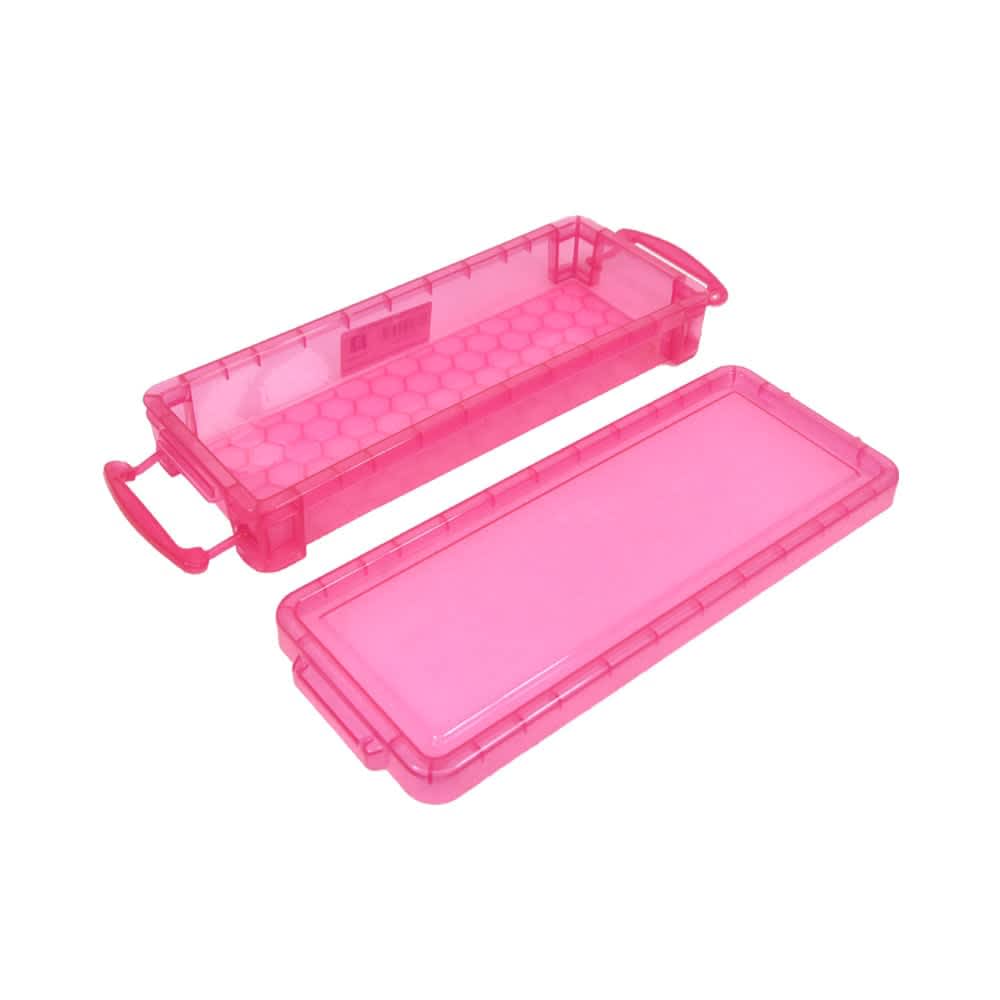 Jual Ataru Kotak Penyimpanan 20 4 X 7 8 X 3 3 Cm Pink Transparan