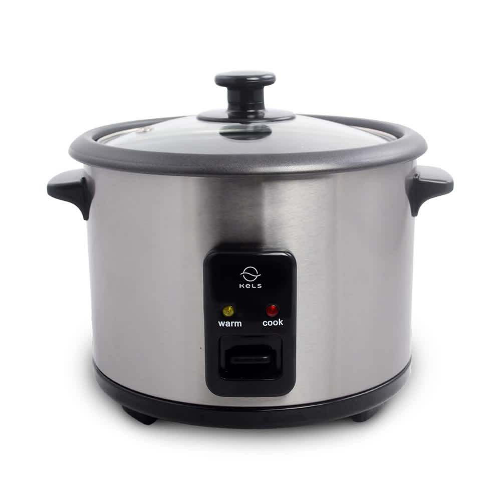 Jual Kels 1 Ltr Hopper Rice Cooker Silver Terbaru | Ruparupa