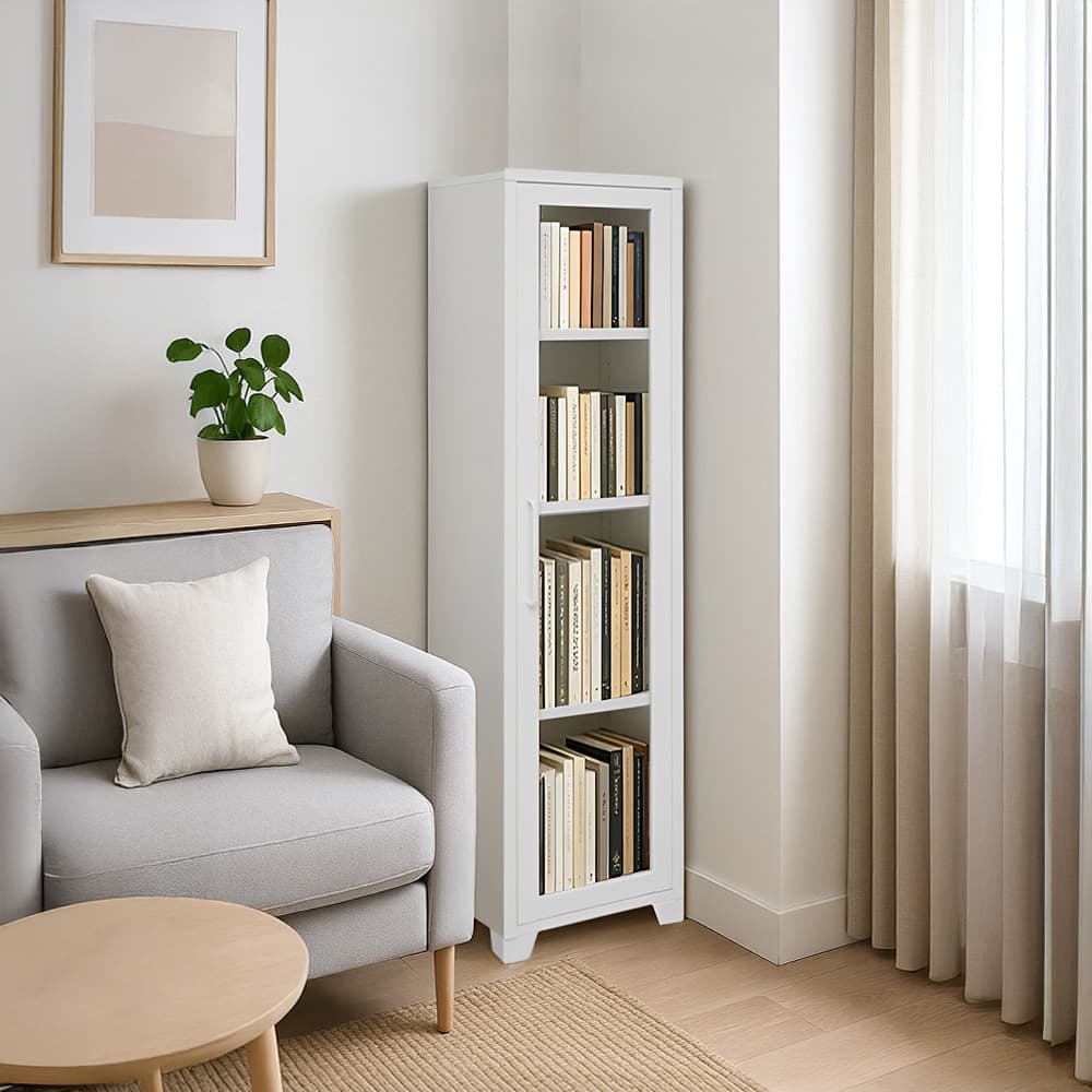 Jual Informa Orla Kabinet Kantor Metal 1 Pintu Kaca Putih Terbaik | Informa