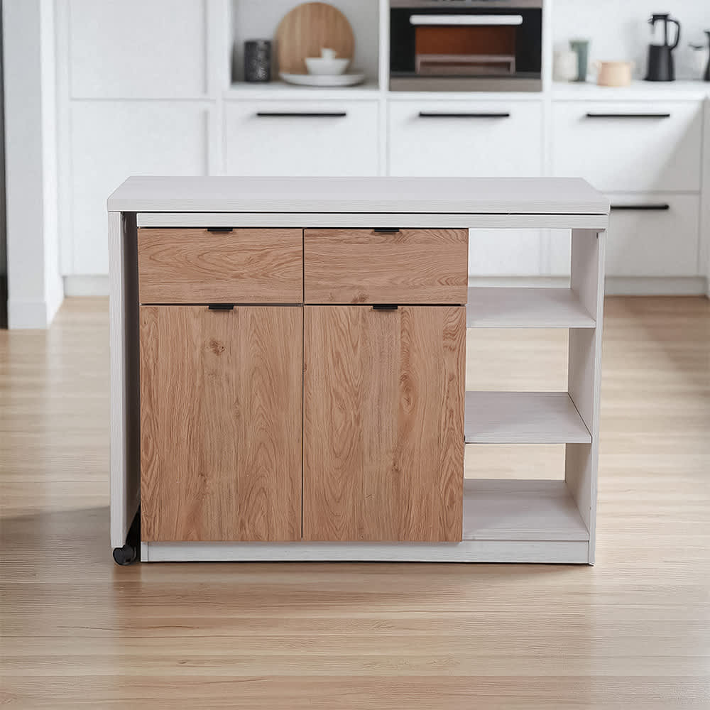 Jual Informa Galyn Meja Dapur Serbaguna Putih Oak Terbaik | Informa