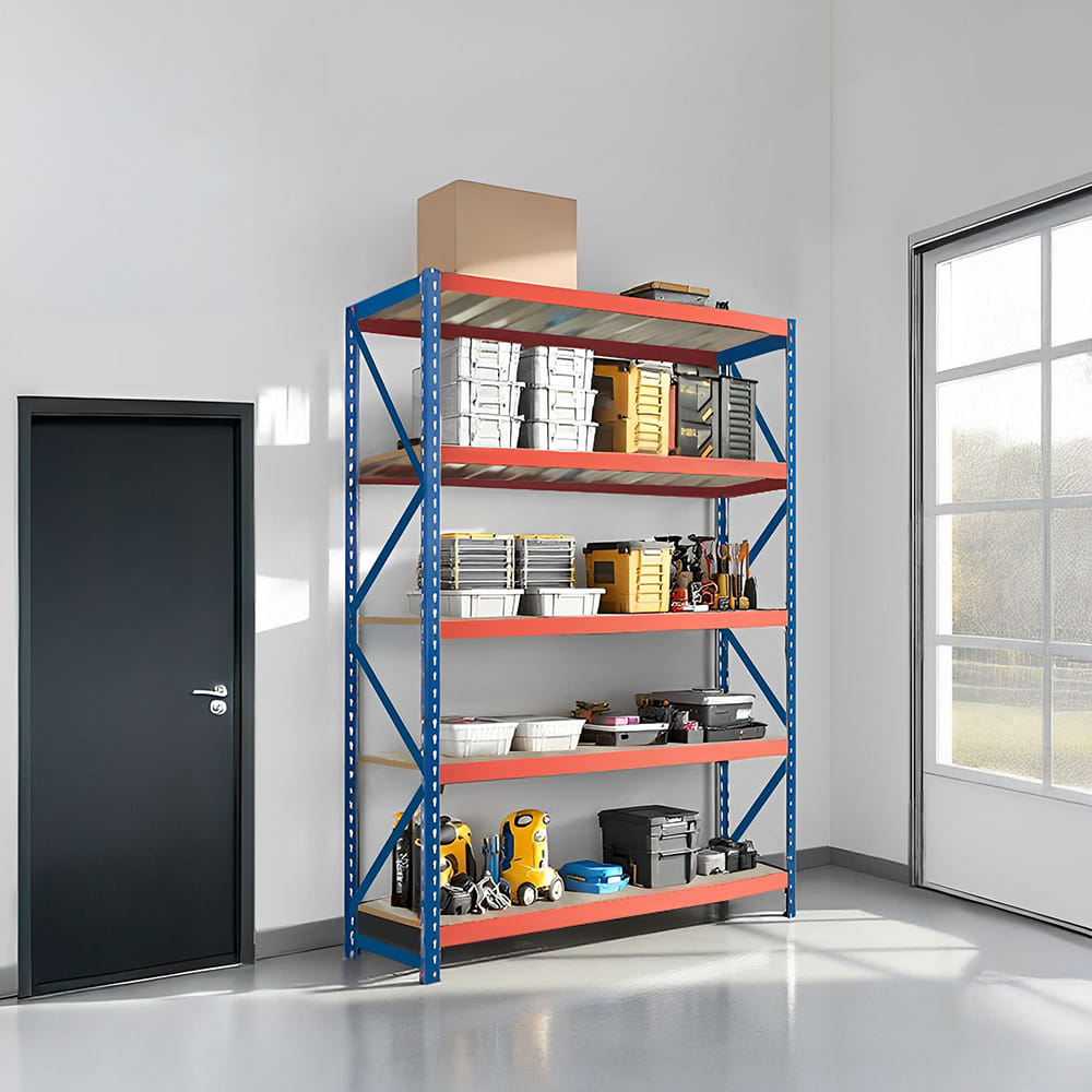 Jual Krisbow Rak Besi 5 Tingkat 47 X 120 X 240 Cm Biru Terbaru | Ruparupa