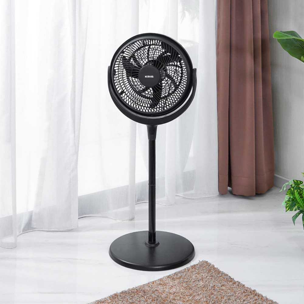Jual Kris 12 Inci Kipas Angin Berdiri 2 In 1 15750 Hitam Terbaru | Ruparupa