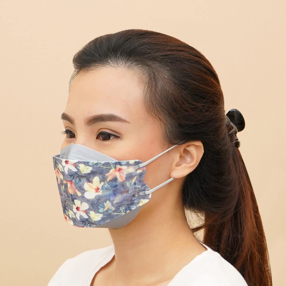 Jual Ataru Set 10 Pcs Kyou Masker Pelindung 4 Lapis Hibscus Kf 94 Abu ...