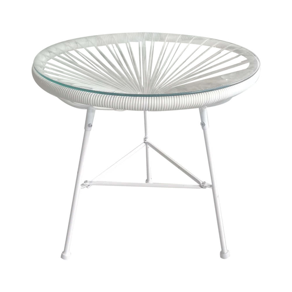 Jual Soleil Acapulco Meja Teras Rope Putih Terbaru | Ruparupa