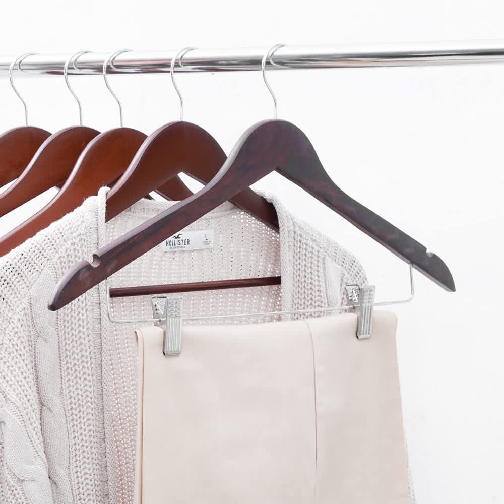 Jual Set Hanger Kayu Antique Dengan Klip 3 Pcs Terbaik | Informa