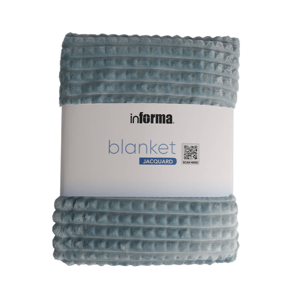 Jual Informa 150 X 200 Cm Selimut Laine Waffle Biru Terbaru | Ruparupa