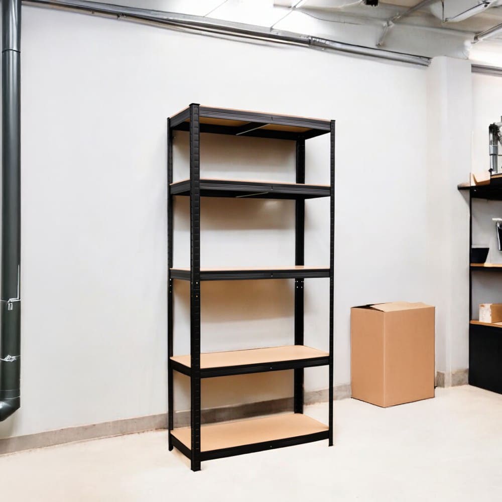 Jual Krisbow 90 X 30 X 180 Cm Rak Besi 5 Tingkat Hitam Terbaru | Ruparupa