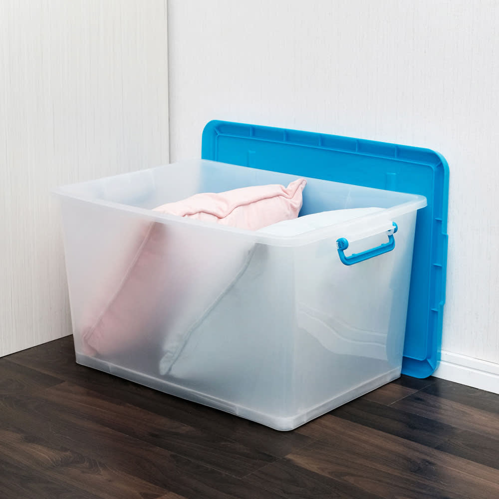 Jual Stora 64 X 44 X 37 Cm Kotak Penyimpanan Dengan Tutup Roda Biru ...