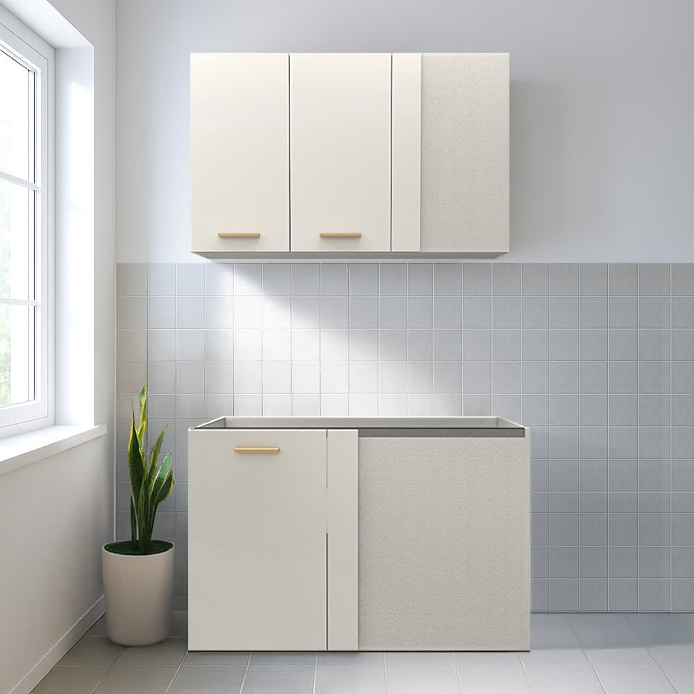 Jual Informa Obelia Kabinet Dinding Sudut Kiri Putih Terbaru | Ruparupa