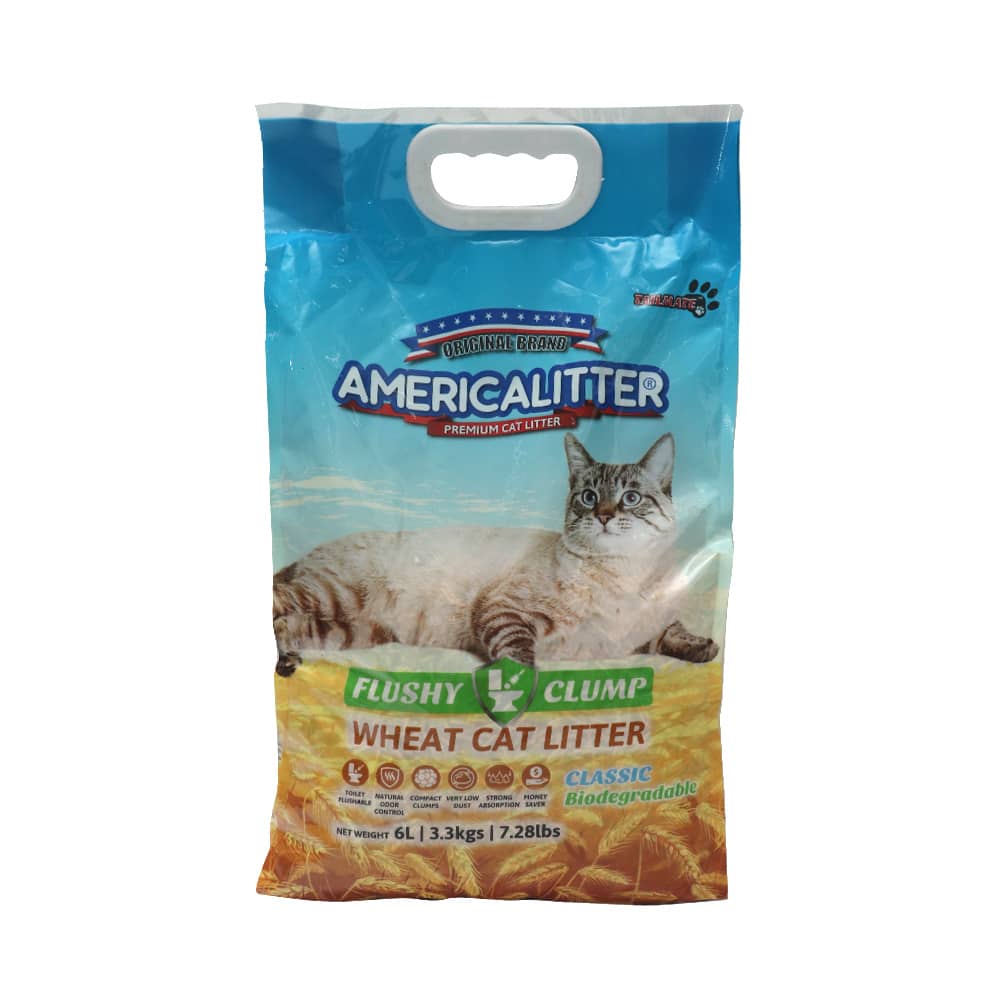 Jual America Litter 6 Ltr Pasir Kucing Wheat Classic Terbaru | Ruparupa