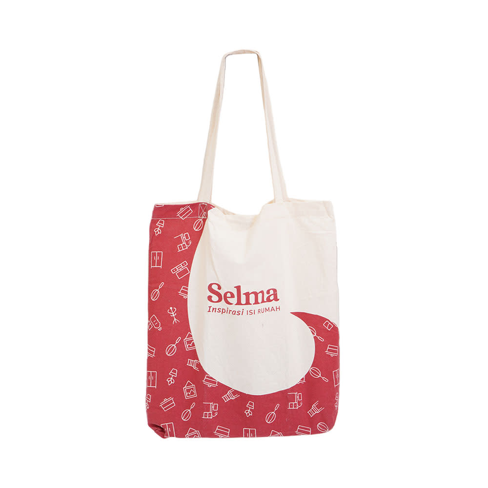Jual Selma 42 X 42 X 10 Cm Tote Bag Daily Merah Putih Terbaru | Ruparupa