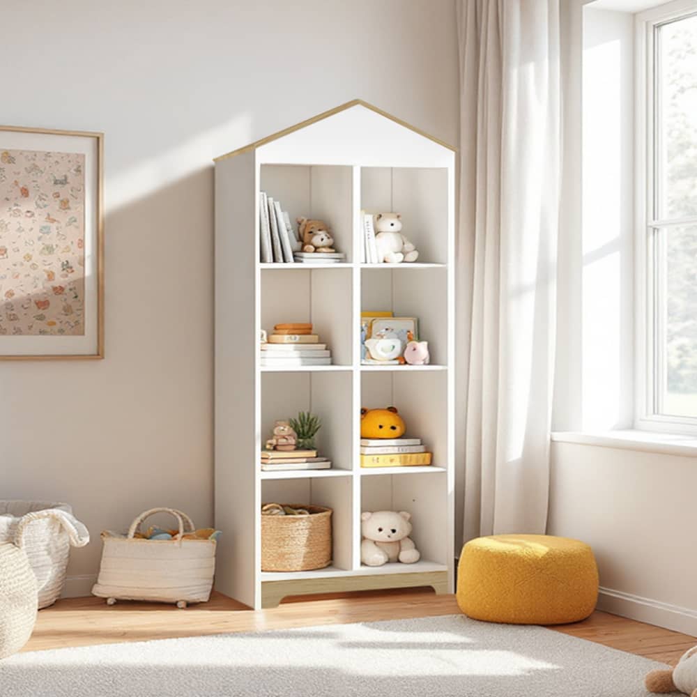 Jual Informa Stanley Rak Buku 4 Tingkat Putih Oak Terbaru | Ruparupa