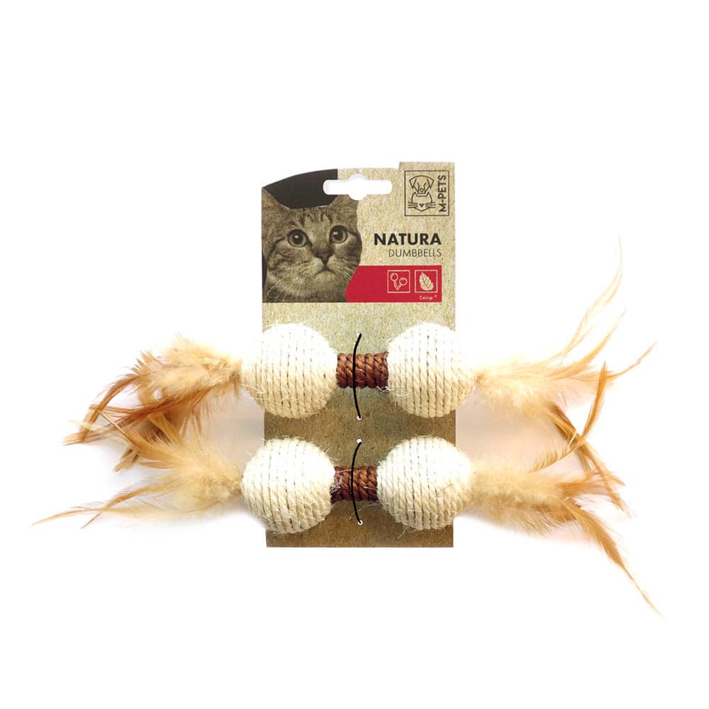 Jual M Pets Set 2 Pcs 24 X 4 5 X 4 5 Cm Mainan Kucing Natura Dumbbell Terbaru | Ruparupa