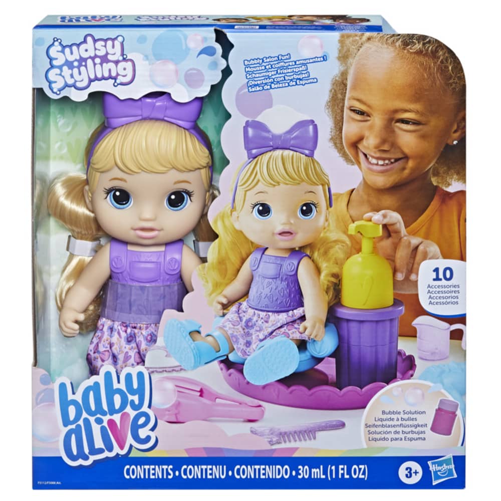 Jual Baby Alive Sudsy Styling Blonde Baby F 5112 Terbaru | Ruparupa