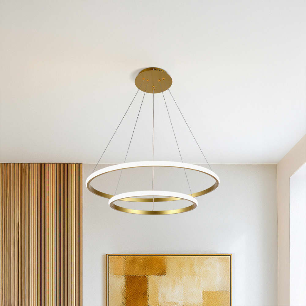 Jual Eglare Circulo Lampu Gantung Hias Led 2 Dimmable Gold Terbaru ...