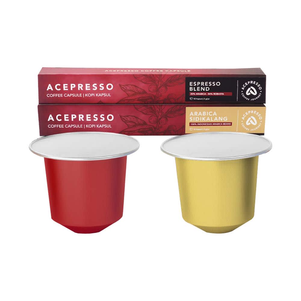 Jual Acepresso Set Bundling Espresso Blend Sidikalang Kopi Kapsul ...