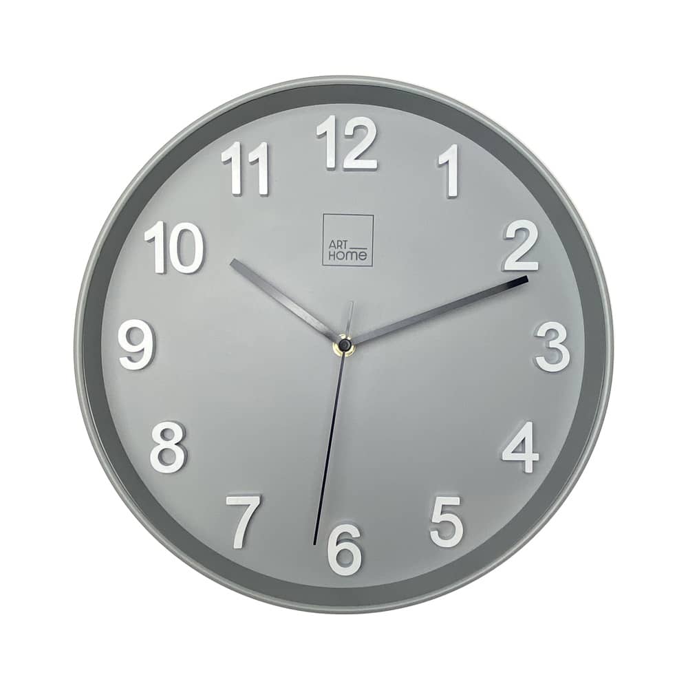 Jual Arthome 30 Cm Bold Jam Dinding 10011 B Abu Abu Terbaru | Ruparupa