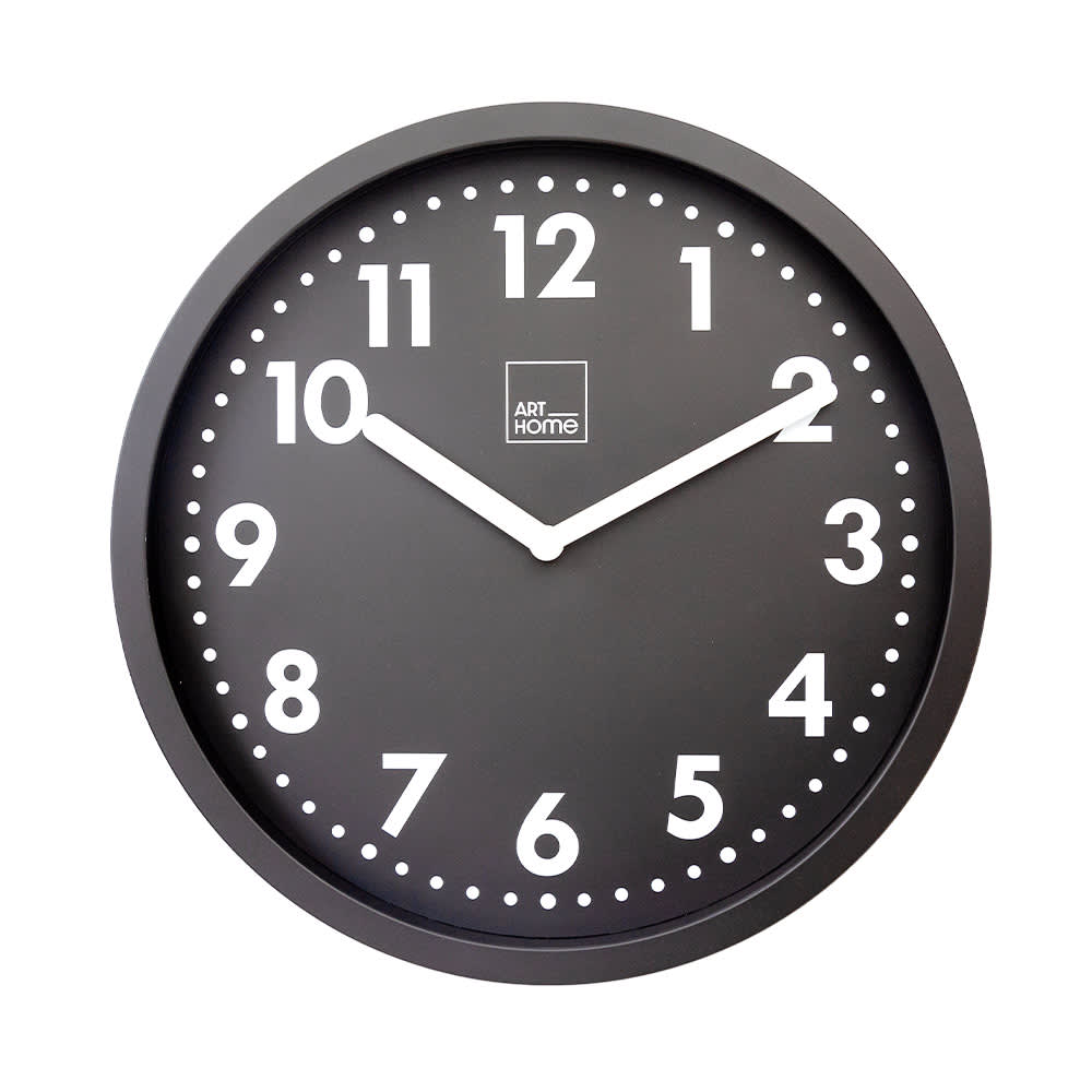 Jual Arthome 30 Cm Jam Dinding 90635 Zw Hitam Terbaru | Ruparupa