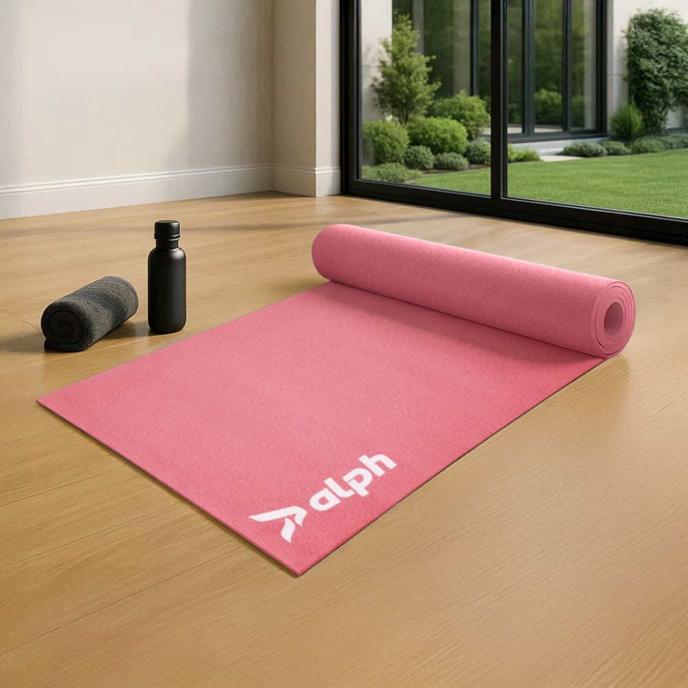 Jual Alph Matras Yoga Single Layer Pvc Pink Terbaru | Ruparupa