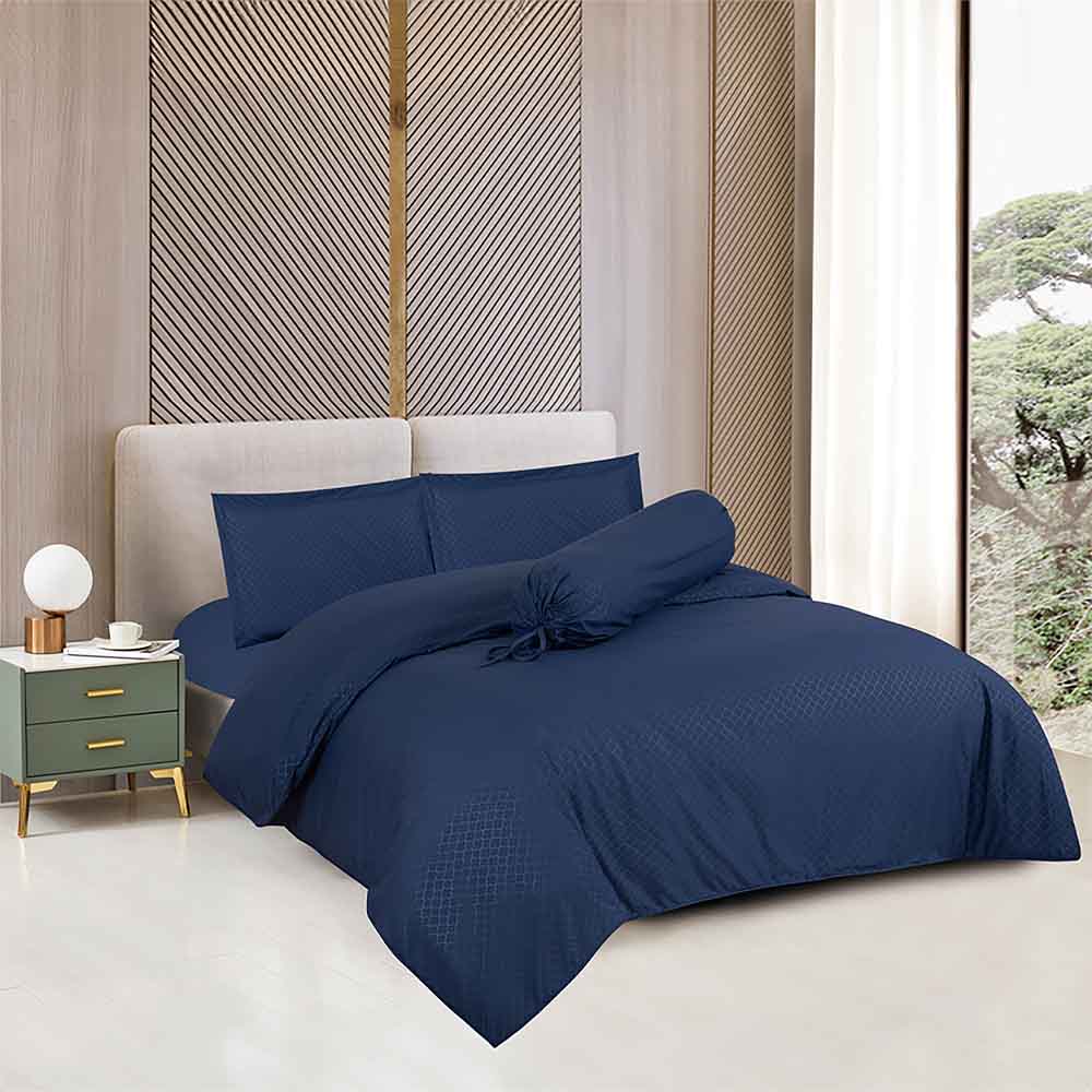 Jual Sleeplite 220 X 200 Cm Bed Cover Queen Embossed Biru Navy Terbaru ...