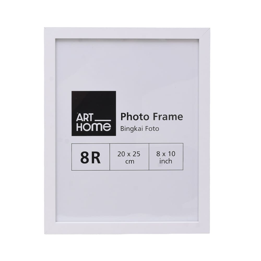 Jual Arthome Bingkai Foto Meja Basic Natural 8 R Putih Terbaru | Ruparupa