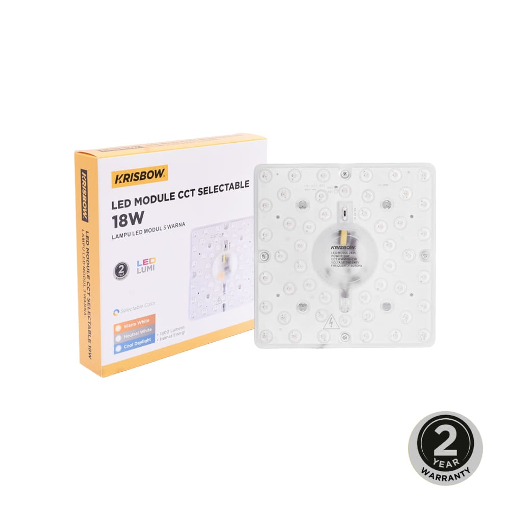 Jual Krisbow Lampu Led Module 18 Watt Cct Selectable Square Terbaru ...