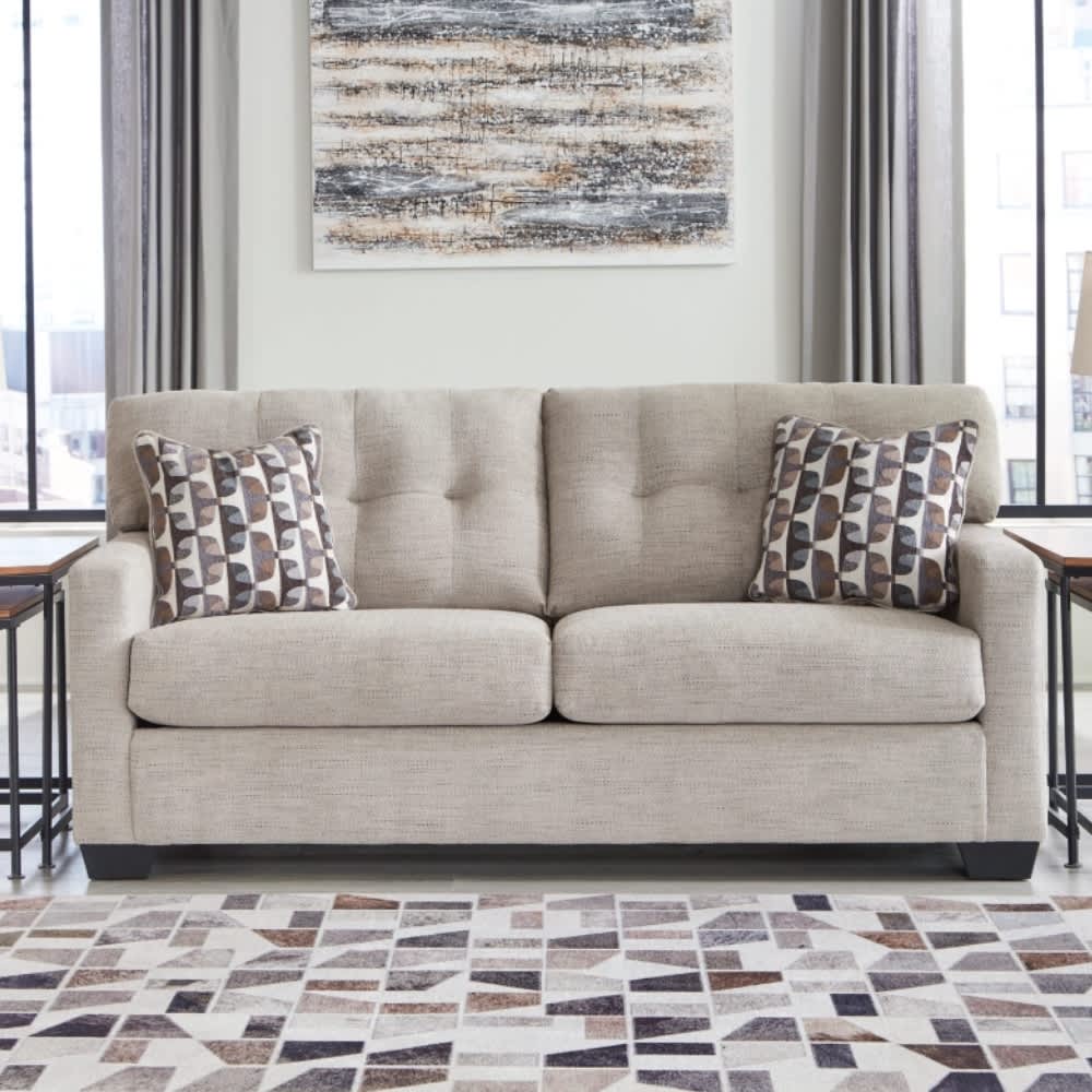 Jual Ashley Mahoney Sofa Fabric 3 Dudukan Wood Krem Beige Terbaru ...