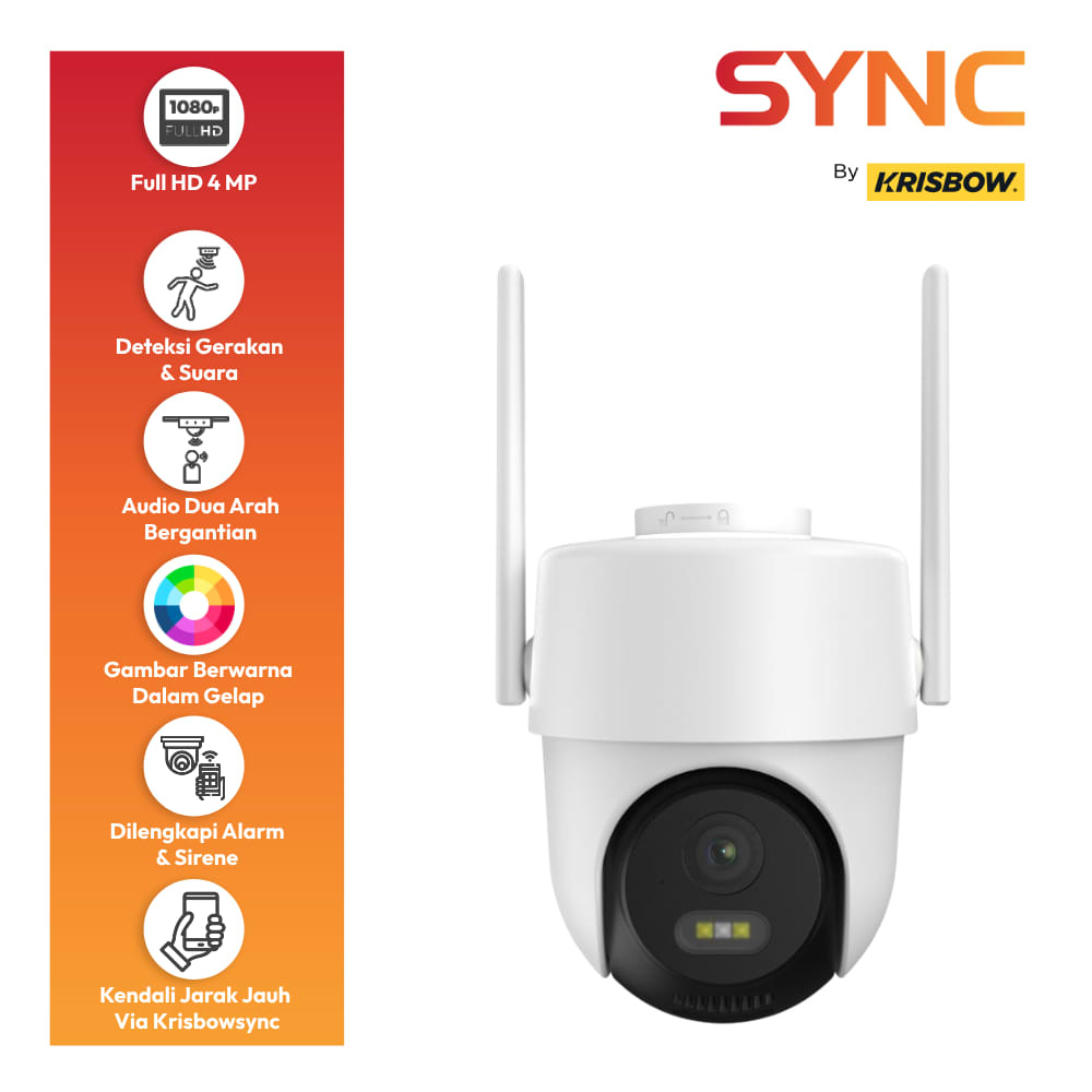 Jual Krisbow Sync Wifi Ip Camera Outdoor Ptz Speed 24 Q 4 Mp Terbaru ...