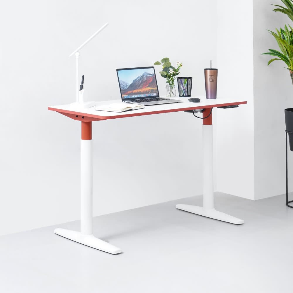 Jual Informa Unite Meja Komputer Lift Up Merah Putih Terbaik | Informa