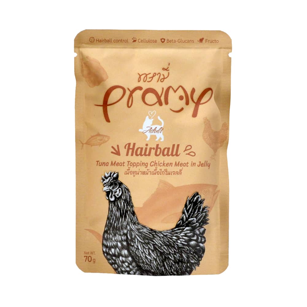 Jual Pramy 70 Gr Makanan Kucing Basah Hairball Pouch Terbaru | Ruparupa