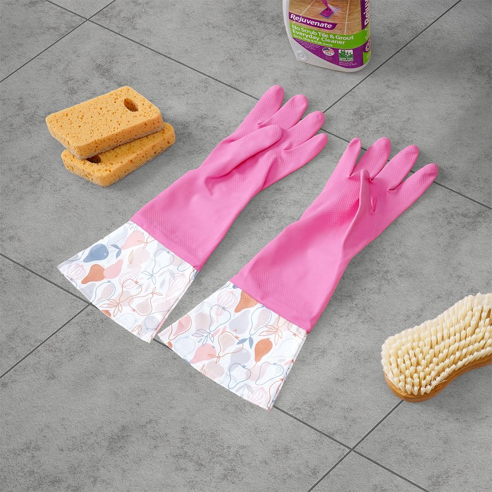Jual Proclean Sarung Tangan Dapur Printed Cuff Pink Terbaru | Ruparupa