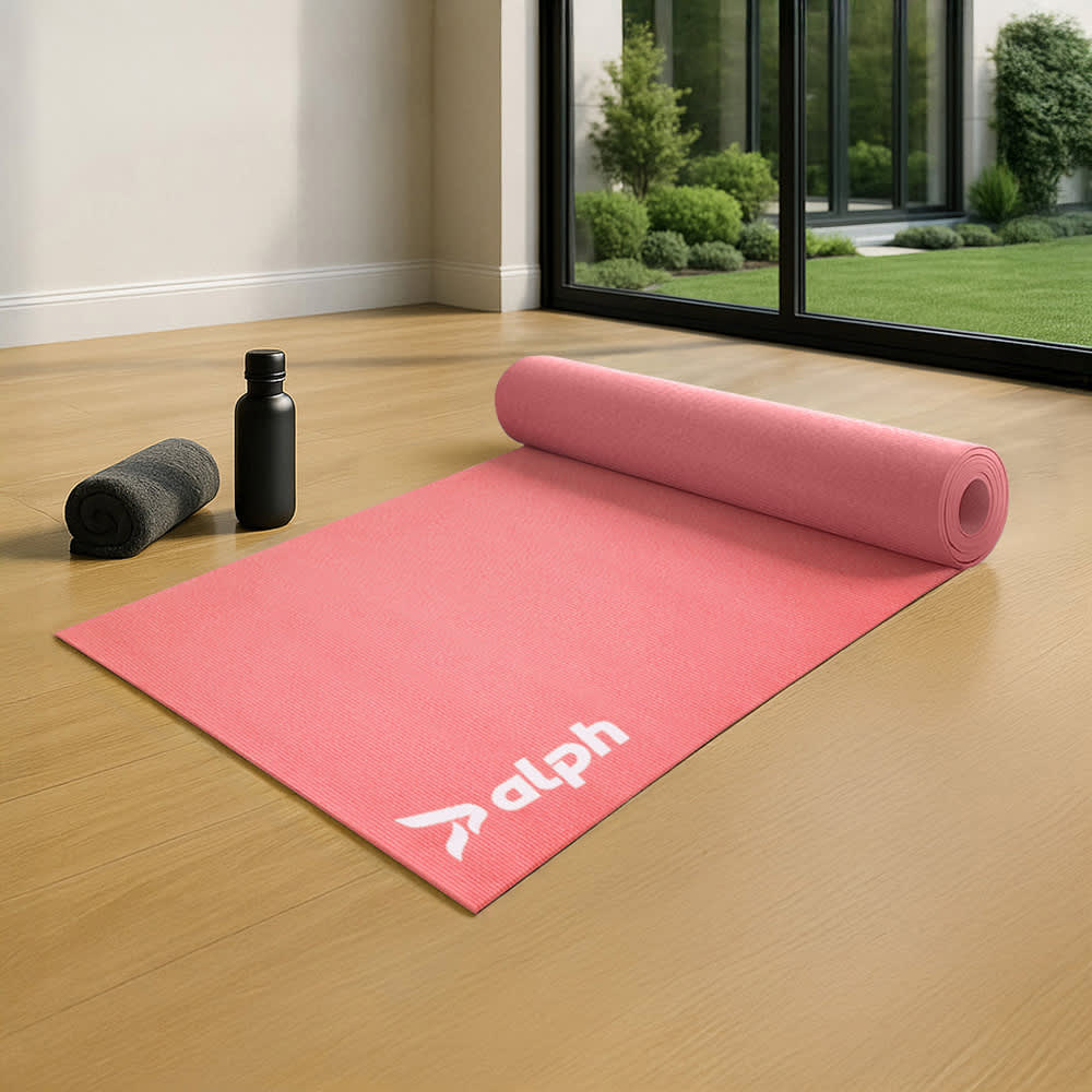 Jual Alph Matras Yoga Pvc 4 Mm Pink Terbaru | Ruparupa