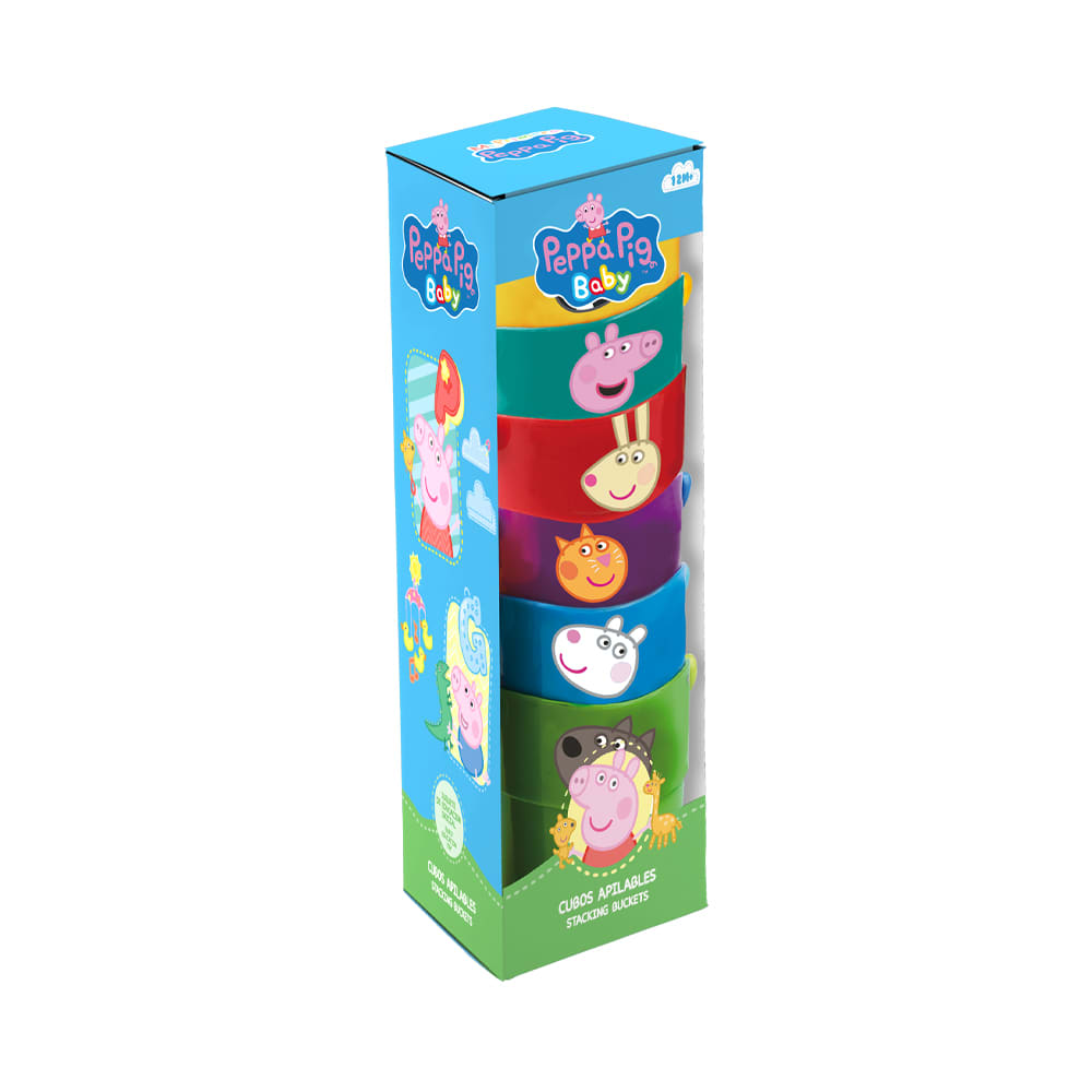 Jual Peppa Pig Stacking Buckets 17095 Terbaru | Ruparupa