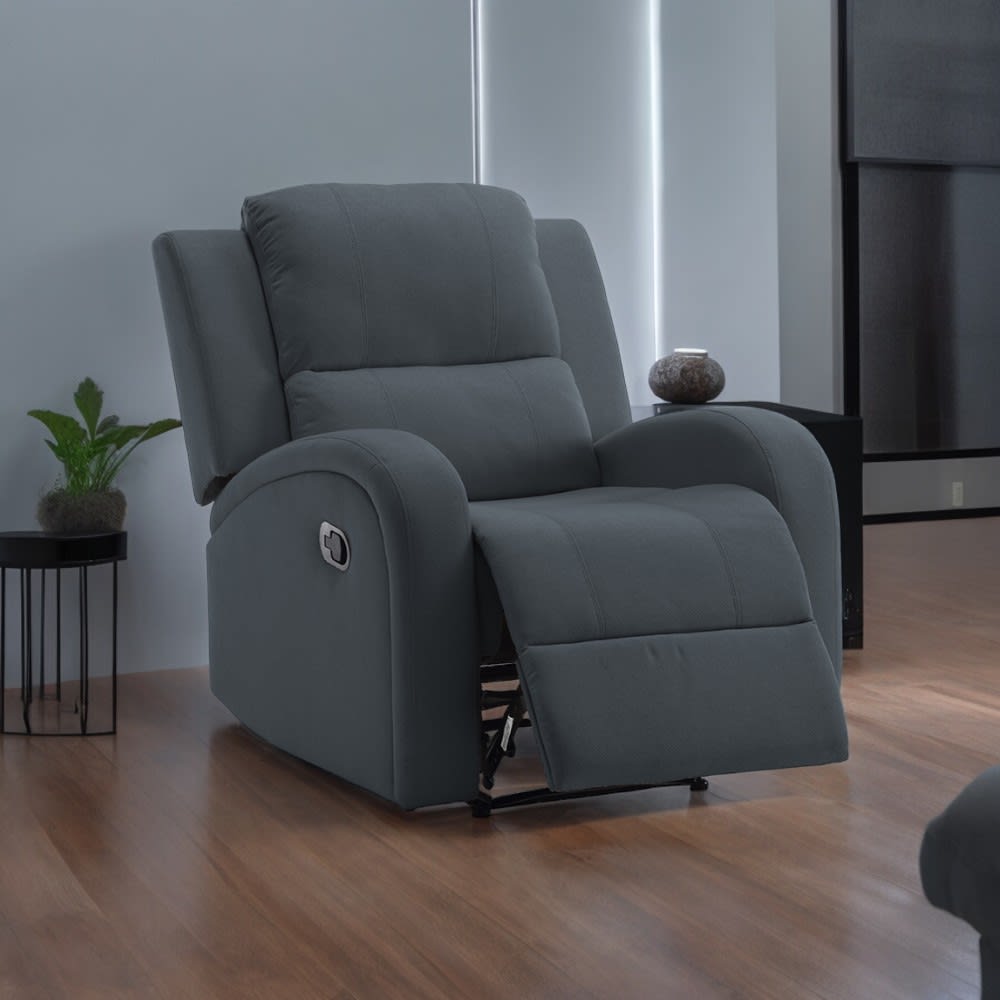 Jual Informa Nash Sofa Recliner Fabric 1 Seater Abu Abu Tua Terbaik ...