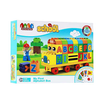 Jual Jdlt Set 52 Pcs Block My First Alphabet Bus Terbaru | Ruparupa