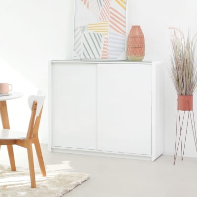 Jual Informa Dolce Kabinet Dengan 2 Pintu Geser Putih Terbaru | Ruparupa