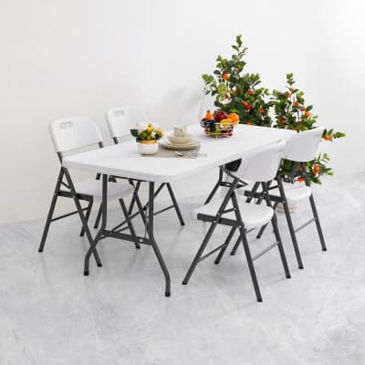 Jual Krisbow Meja Lipat Serbaguna 182 Cm Putih Terbaru | Ruparupa