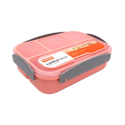 Jual Kris 1 3 Ltr Kotak Makan 4 Sekat Dengan Sendok Garpu Pink Original | ACE