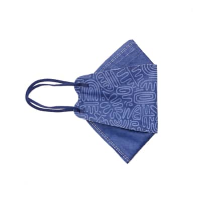 Jual Masker Pelindung 4 Lapis Ancient Pattern Kf 94 Biru Terbaru | Ruparupa