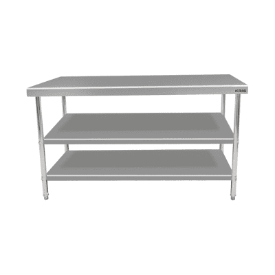 Jual Kris 180 X 70 Cm Meja Dapur 3 Tingkat Silver Terbaru | Ruparupa