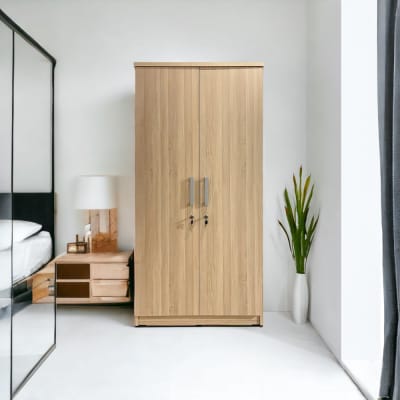 Jual Informa Rana Lemari Pakaian 2 Pintu Cokelat Maple Terbaru | Ruparupa