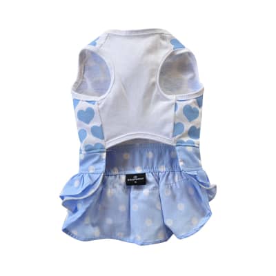 Jual Doggy Dolly Ukuran M Baju Dress Anjing Heart Biru Terbaru | Ruparupa