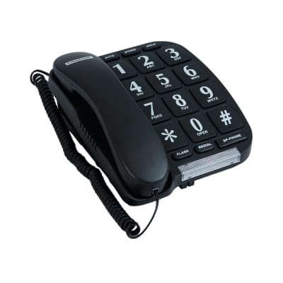Jual Krisbow Telepon Analog Big Button Hitam Terbaru | Ruparupa