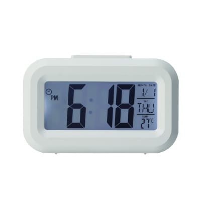 Jual Arthome Jam Meja Lcd Digital Booster Nsn 020 Putih Terbaru | Ruparupa