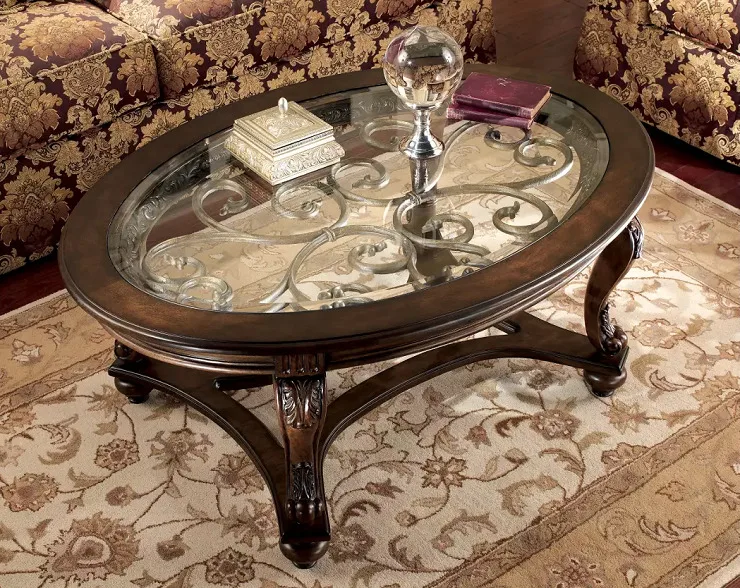 Jual Ashley Norcastle Meja Tamu Cokelat Terbaik | Informa