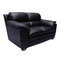 Jual Informa Ziva Sofa Kulit 2 Seater Hitam Terbaru | Ruparupa